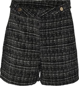 Vero Moda Damen VMCLEVER HW Shorts WVN Minirock, Black, Medium
