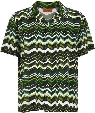 Missoni Homme, Chemises, Multicolore, Taille: L Bowling Shirt