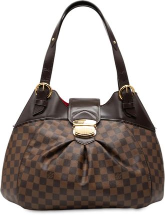 Louis Vuitton Hobo Bags - Damier Ebene Sistina GM - Gr. unisize - in Braun - f&uuml;r Damen
