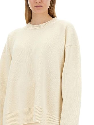 Jil Sander Wool & Cashmere Blend Sweater - Ivory