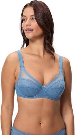 Playtex Femme avec Armatures Coeur Crois&eacute; F&eacute;minin Recycl&eacute; Soutien-Gorge, Oc&eacute;an Bleu, 110D