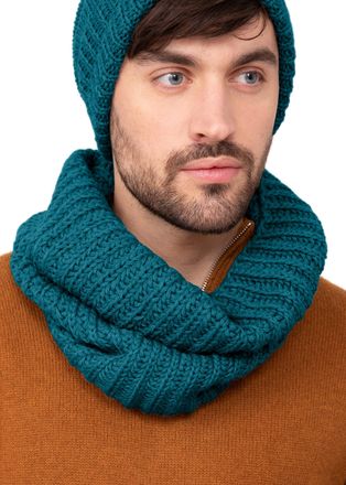 Likemary Herren Schlauchschal - Multifunktionaler Schlauchschal aus Merinowolle - Handgemachter, Nachhaltiger, Warmer Loop Schal & Halsw&auml;rmer - Ethisches Gesch