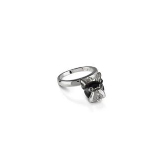 CHANTECLER Femme, Accessoires, Noir, Taille: 51 MM Bague Chien en Argent avec Spinelle Noir