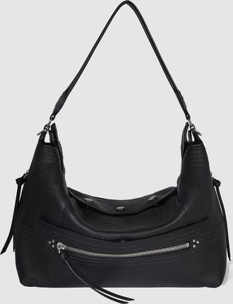 Jerome Dreyfuss Sac Lucky Hobo Large Noir Silver