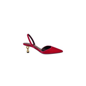 Tom Ford Velvet Chain Heel Slingback - - Shoes - Damen - Rosa - 36 EU