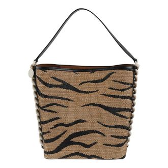 Stella McCartney Rafia Jacquard Tote Bag - - Bags - Damen - Braun - ONE SIZE