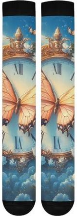 Generic Chaussettes De Contention Fleur Drôle Papillon Chaussettes De Travail Décontractées Durable Chaussette De Football, Pour Course À Pied, Cyclisme, Gym,