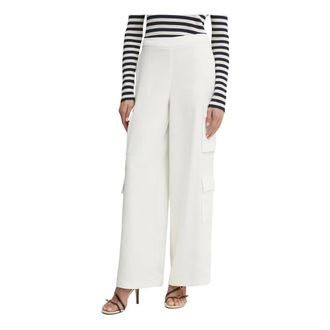 Twinset High-Waist Cargo Wide Hosen - - Trousers - Damen - Beige - L