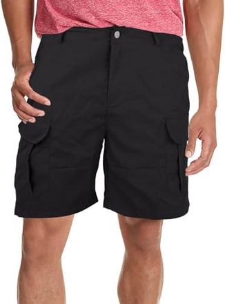 Generic Short cargo pour homme - Pantalon de sport essentiel - Pour l&eacute;t&eacute;, la randonn&eacute;e, le combat, le jogging, l&eacute;ger et respirant - Couleur unie - Pantalon ch