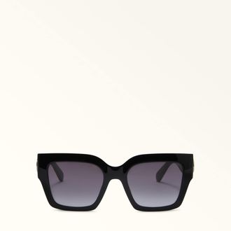 Furla Sonnenbrille Nero Schwarz Eingespritzt + Glanzlack Damen