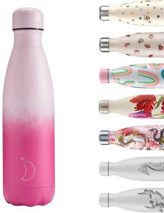 Chilly's Original Gourde - Bouteille Isotherme en Acier Inoxydable, R&eacute;utilisable pour Boissons Chaudes & Froides - &Eacute;tanche, Sans Condensation - Rose Blush, 500