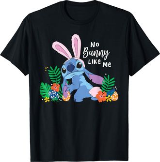 Disney Stitch No Bunny Like Me Tropical Spring Easter Eggs T-Shirt
