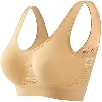 Generic CHJAN - Soutien-gorge grande taille pour femme, style d&eacute;contract&eacute;, pour la course &agrave; pied, le fitness, le yoga, la beaut&eacute;, le sport, sans bords en acie
