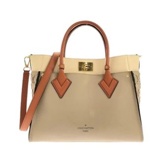 Louis Vuitton Pre-owned On My Side Calf Tote Bag - - Pre-owned - Damen - Beige - ONE SIZE