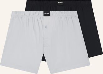 HUGO BOSS Boxershort 2p Jersey Boxer blau