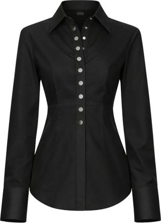 Sportmax Femme, Blouses et Chemises, Noir, Taille: 38 FR Azoto Shirt