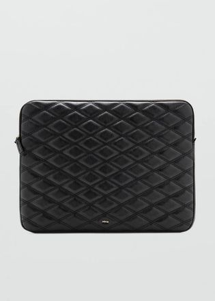 Mango Housse matelass&eacute;e simili-cuir noir - Femme - Taille unique - MANGO