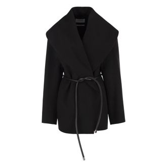Sportmax SPXuguale G&uuml;rtelmantel - - Coats - Damen - Schwarzk - S