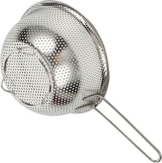 Angoily Edelstahl Siebkorb 15cm Feinmaschig Reissieb Abtropfsieb K&uuml;chensieb f&uuml;r Reis Gem&uuml;se Obst mit Praktischem Einsatz f&uuml;r Sp&uuml;le und Arbeitsplatte