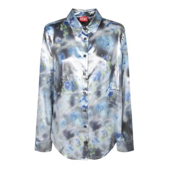 Diesel Damen, Blusen & Hemden, Blau, XLGr&ouml;&szlig;e
