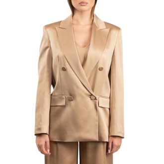 Max Mara Msearca Blazer Double-Bouton - Femme - Vestes - Beige - Taille: 34 FR