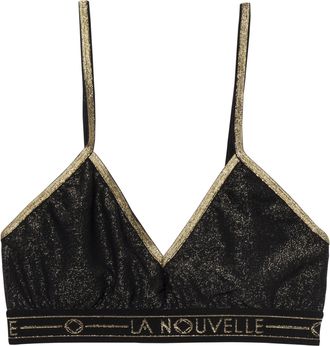 La Nouvelle Brassière Georgia Élastique Large Lurex Noir