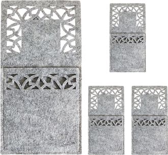 Generic Weihnachtsbesteckhalter Set, Weihnachtsmesser und Gabeltasche, Weihnachtsbestecktasche für rustikale Hochzeit Weihnachtsfeier Tischdekoration 20x10cm