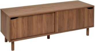 5five Simply Smart Meuble TV 2 portes coulissantes effet noyer SLIDY