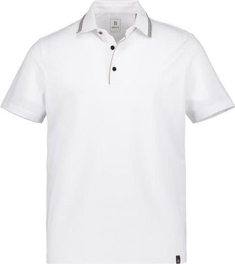 Boggi Milano Herren Polo-Shirt beige Baumwoll-Piqu&eacute;