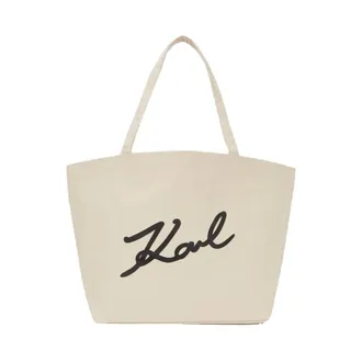 Karl Lagerfeld Femme, Sacs, Beige, Taille: ONE Size Sacs fourre-tout