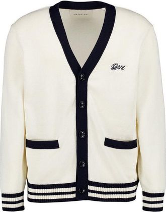 GANT Herren Pullover beige Baumwolle unifarben