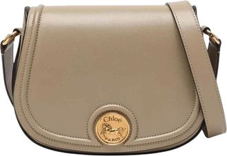 Chlo&eacute; Femme, Sacs, Brun, Taille: ONE Size Petit Sac Bandouli&egrave;re avec M&eacute;daille Cheval
