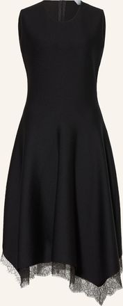 Alexander McQueen Mcqueen Strickkleid Mit Spitze schwarz