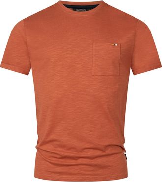 Indicode Herren INAndorra T-Shirt mit Rundhals-Ausschnitt | Herrenshirt Sommershirt f&uuml;r M&auml;nner Baked Clay, XXL