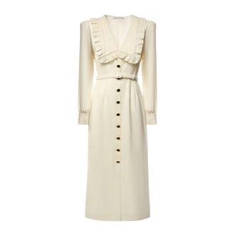 Alessandra Rich Midi Kleider - - Dresses - Damen - Wei&szlig; - S