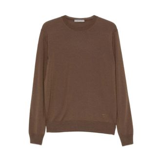 Corneliani Pullover mit Rundhalsausschnitt - - Knitwear - Herren - Braun - M