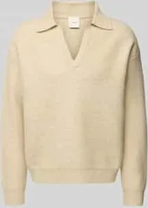 Calvin Klein Strickpullover mit V-Ausschnitt