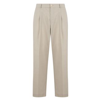 HUGO BOSS Pat Wollhose mit Bundfalten - - Trousers - Herren - Beige - M