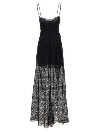 Ermanno Scervino Lace-Paneled Dress - Black