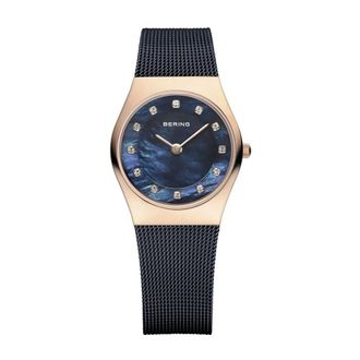 Bering Bering, Femme, Accessoires, Bleu, Taille: ONE Size Montre habill&eacute;e en acier inoxydable avec bracelet en maille