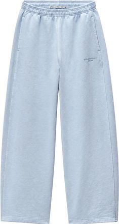Alexander Wang Crystal Mid-Rise Relaxed Sweatpant - - Trousers - Damen - Blau - 2XS