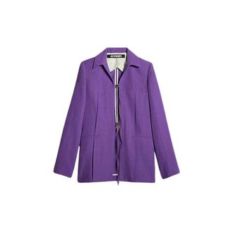 Jacquemus Lange Weste mit Tr&auml;gern - - Jackets - Damen - Lila - 2XS