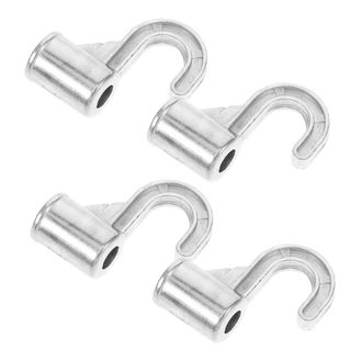 Angoily Aluminium Kleiderstangenhalterung 4 St&uuml;ck Robust Verschlei&szlig;fest Mehrzweck Stangenhalter F&uuml;r Kleiderschrank Wandmontage Schlafzimmer Wohnzimmer