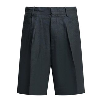 Nn.07 Kay Plisse-Shorts - - Shorts - Herren - Blau - W30