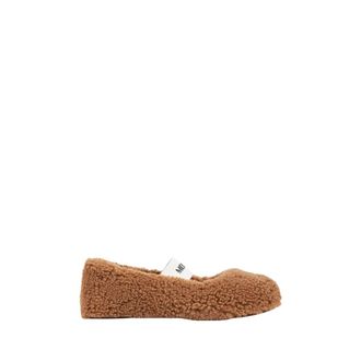 Moon Boot Shearling Ballerina - - Shoes - Damen - Braun - 37 EU