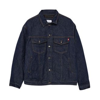Amish Veste Dry Wash Denim - Homme - Vestes - Bleu - Taille: M