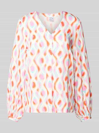 Emily van den Bergh Regular Fit Bluse mit V-Ausschnitt