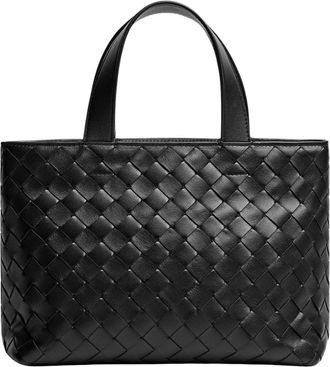 Bottega Veneta Homme, Sacs, Noir, Taille: ONE Size Mini cabas zipp&eacute; Intrecciato