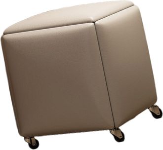 Generic Mehrzweck-Sitz/Tritthocker, stapelbare Hocker mit Rollen, Fu&szlig;hocker-Schminkstuhl, for Balkon, Innenhof, B&uuml;ro, Schlafzimmer(Color 4,35x35x36cm)