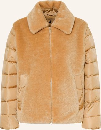 Save The Duck Save The Duck Teddyfell-Jacke Hana Im Materialmix beige